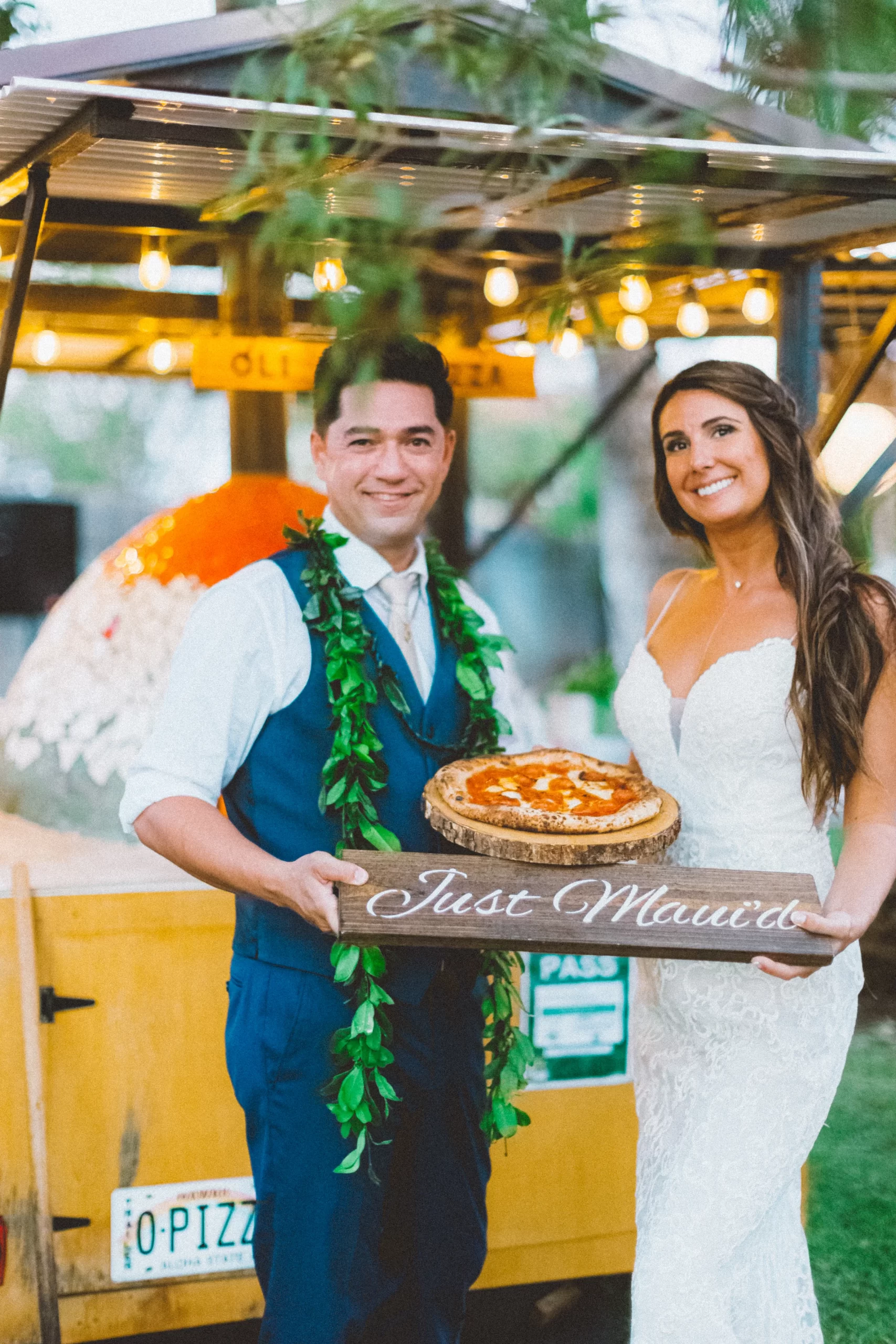 Exquisite Kihei Backyard Wedding - Maui Catering Wood Fired Pizza